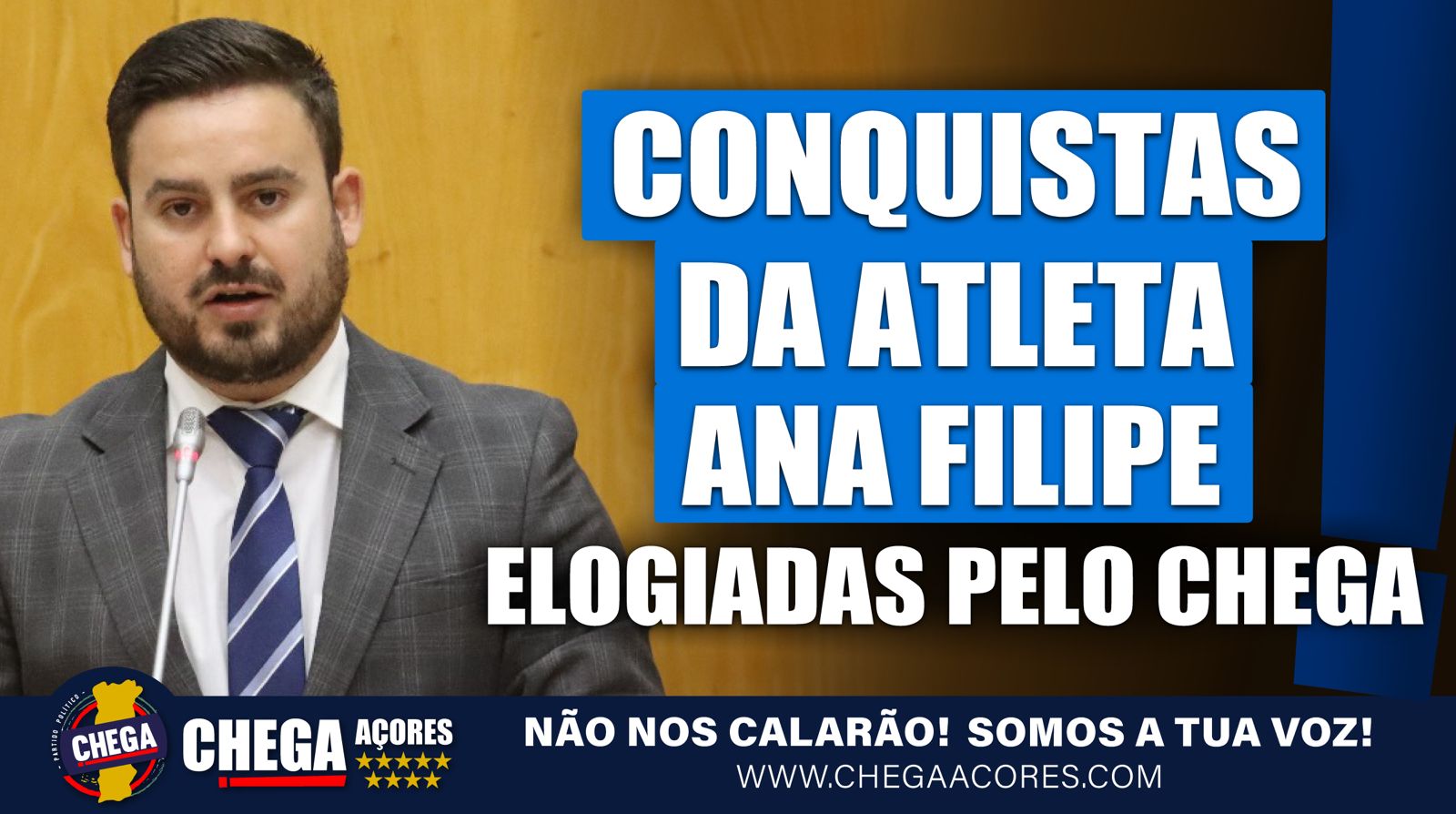 CONQUISTAS DA ATLETA ANA FILIPE ELOGIADAS PELO CHEGA - CHEGA Açores
