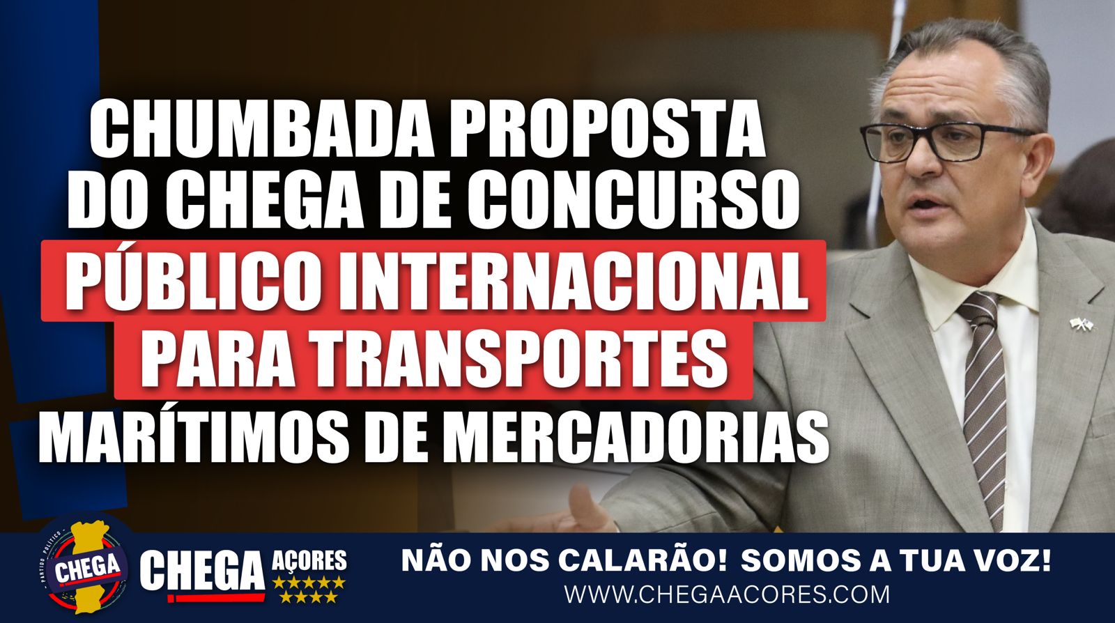 CHUMBADA PROPOSTA DO CHEGA DE CONCURSO PÚBLICO INTERNACIONAL PARA ...